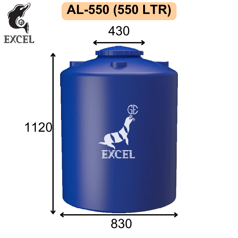 TANGKI AIR PLASTIK EXCEL ROTO (BLUE) - Renoklik